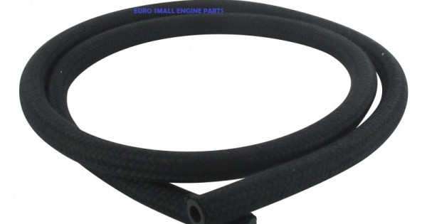 Replacement Black Braided Rubber Fuel Pipe 6mm ID x 11mm OD x 1 Metre ...