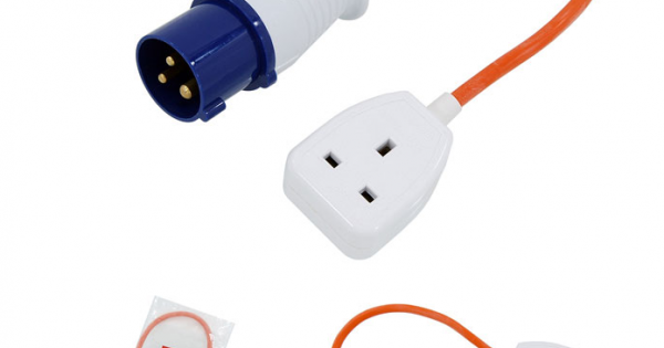 Generator Fly Lead Single 240V 16 Amp Plug to Single 13 Amp Socket